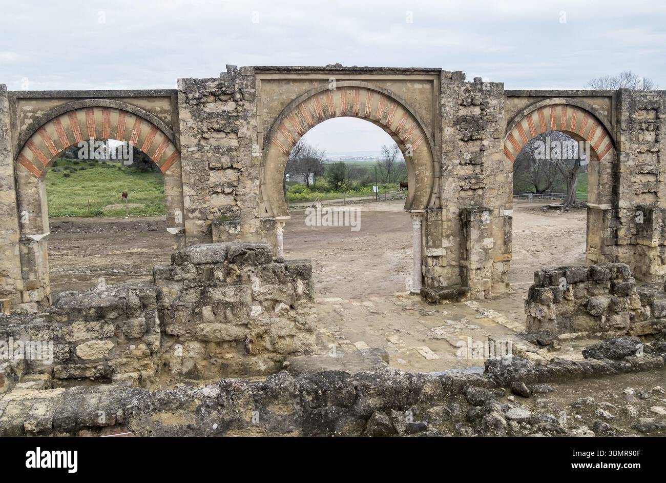Ancient city ruins of Medina Azahara, Cordoba, Spain, Europe Stock ...