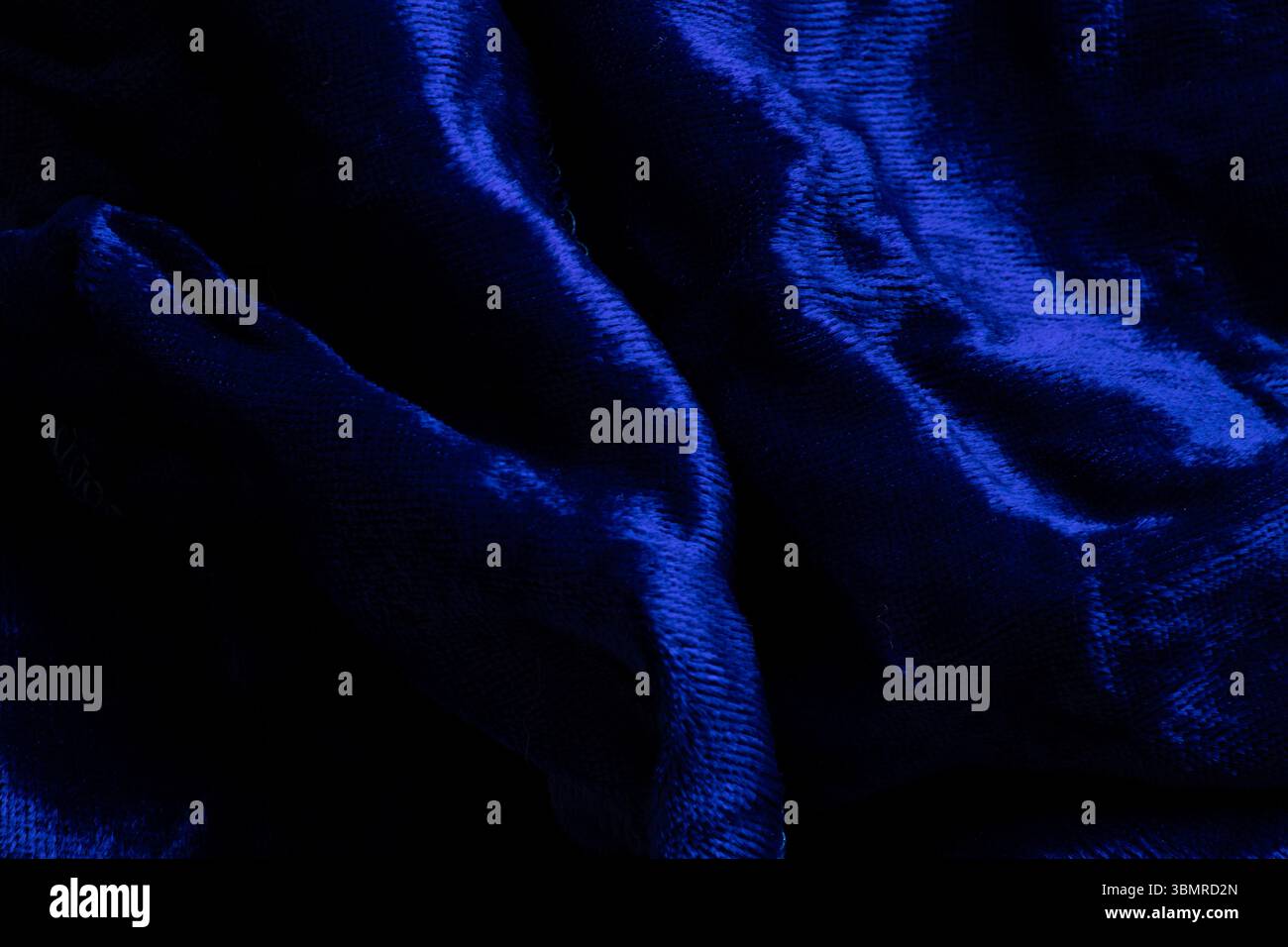 Velour fabric dark blue close up texture for background, wallpaper and ...