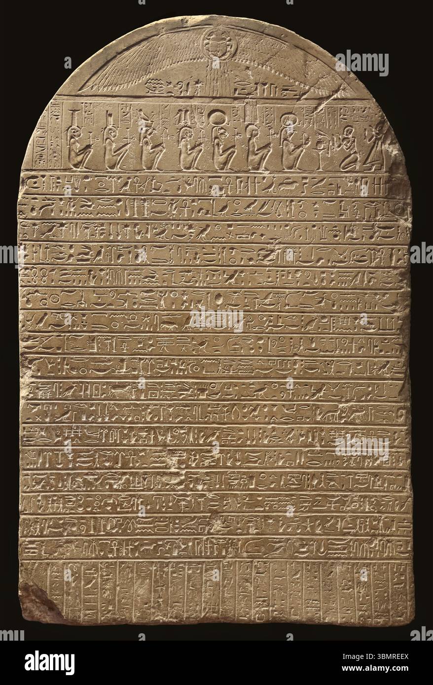 Ancient Egyptian writing of the ancient stone Stock Photo - Alamy