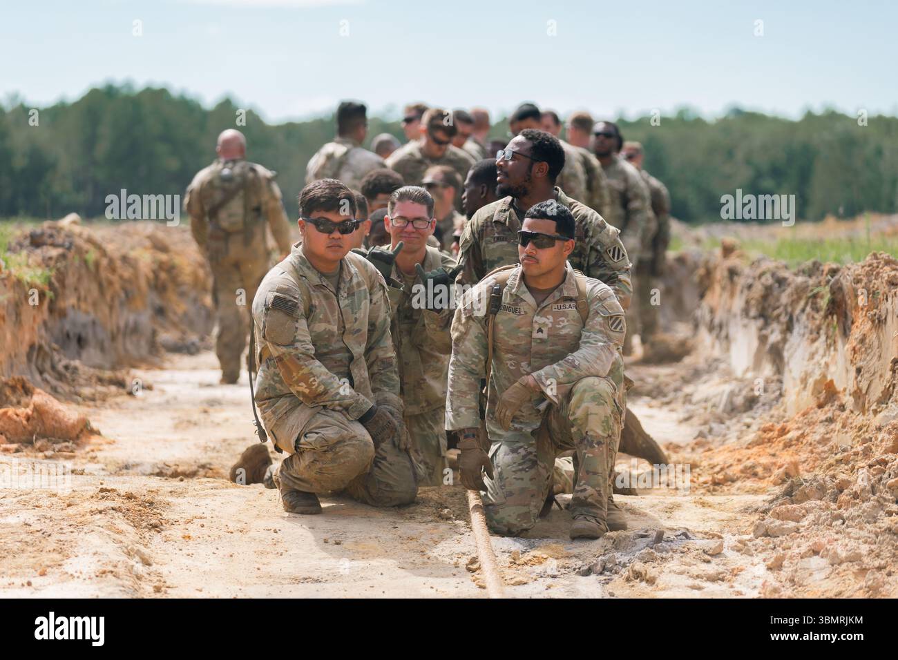 U.S. Soldiers assigned to 3rd Infantry Division, compete in tug of war ...