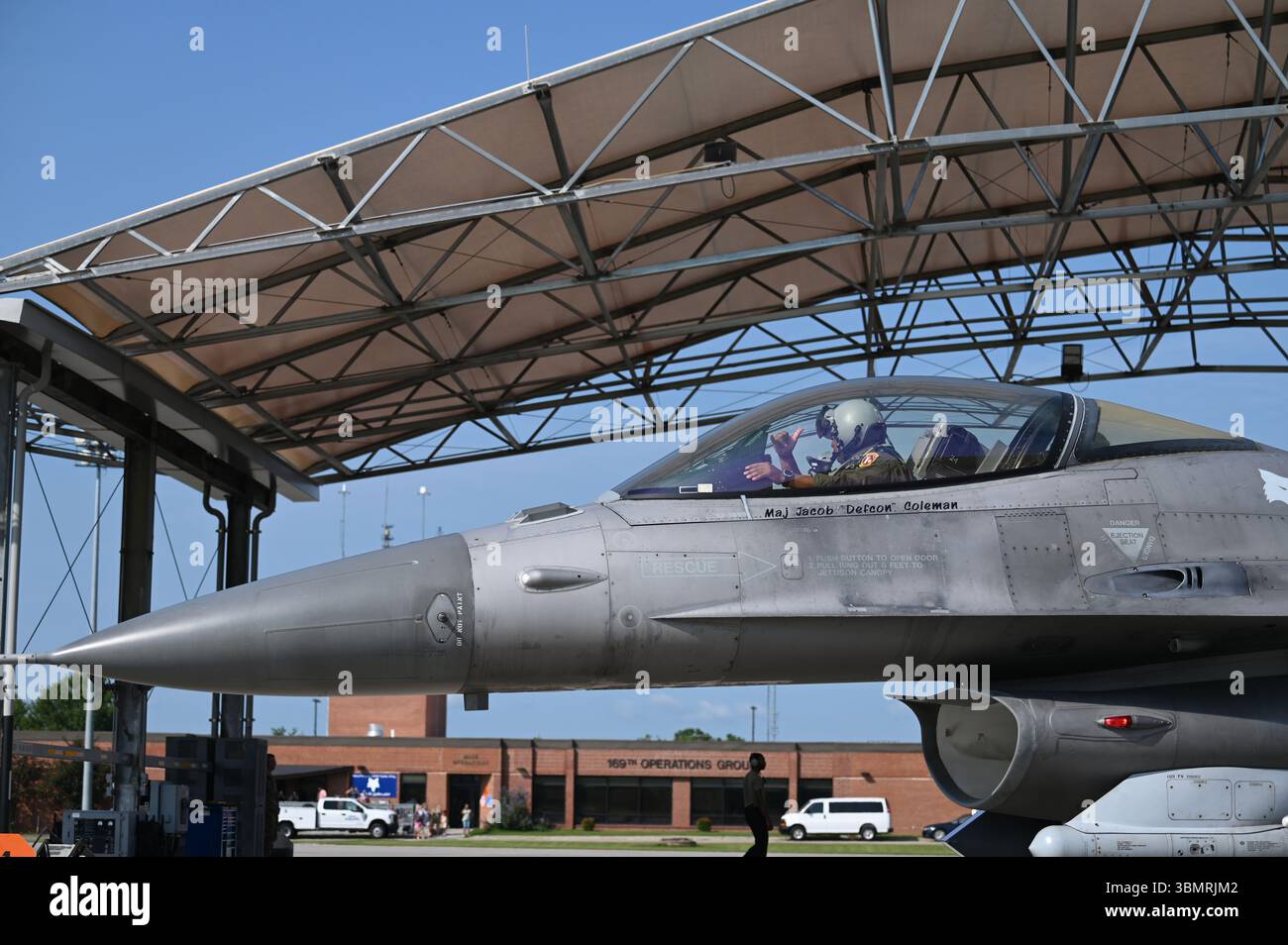 U.S. Air Force Lt. Col. Jacob Coleman, a fighter pilot assigned to ...