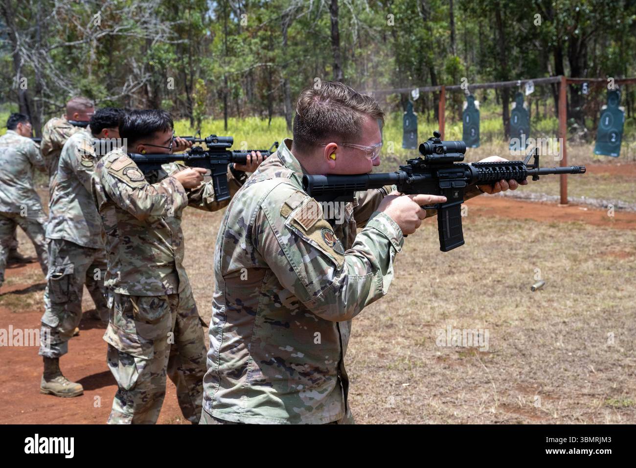 U.S. Air Force Airmen stationed on Joint Base Pearl Harbor-Hickam ...