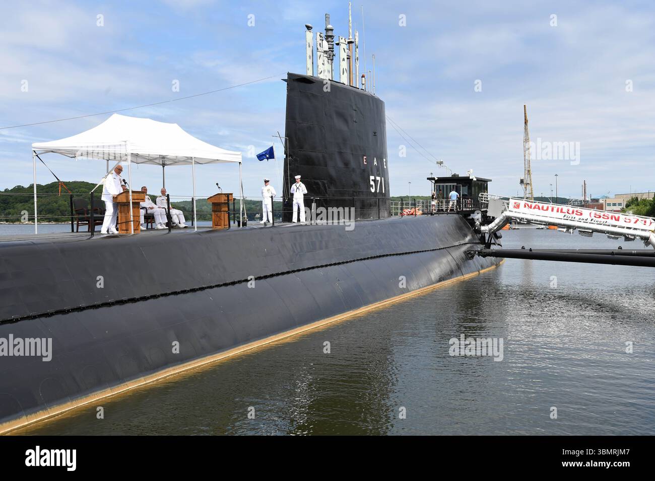 250627-N-ME988-1178 GROTON, Conn. (June 27, 2025) Rear Adm. Michael Van ...