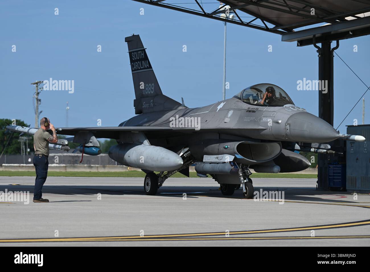 U.S. Air Force Staff Sgt. John Stephenson, a crew chief assigned to the ...