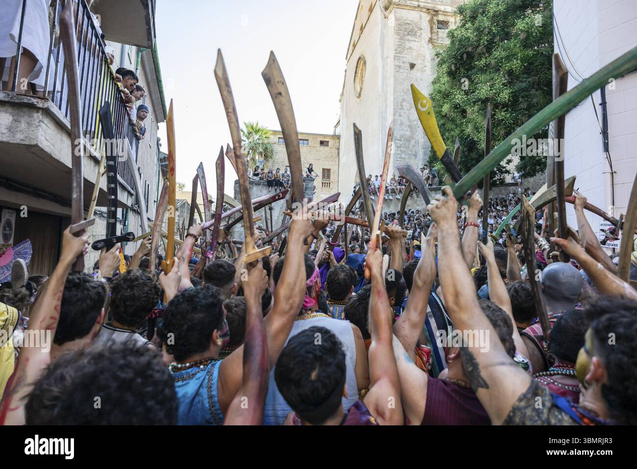 Celebration of the patron saint, Moors and Christians, Pollensa ...