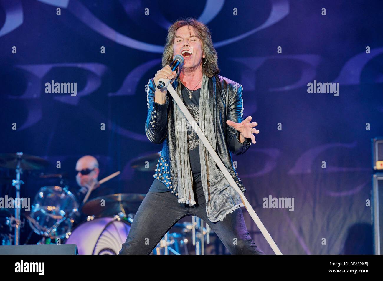 Ian Haugland und Joey Tempest von Europe live auf dem Summerside ...