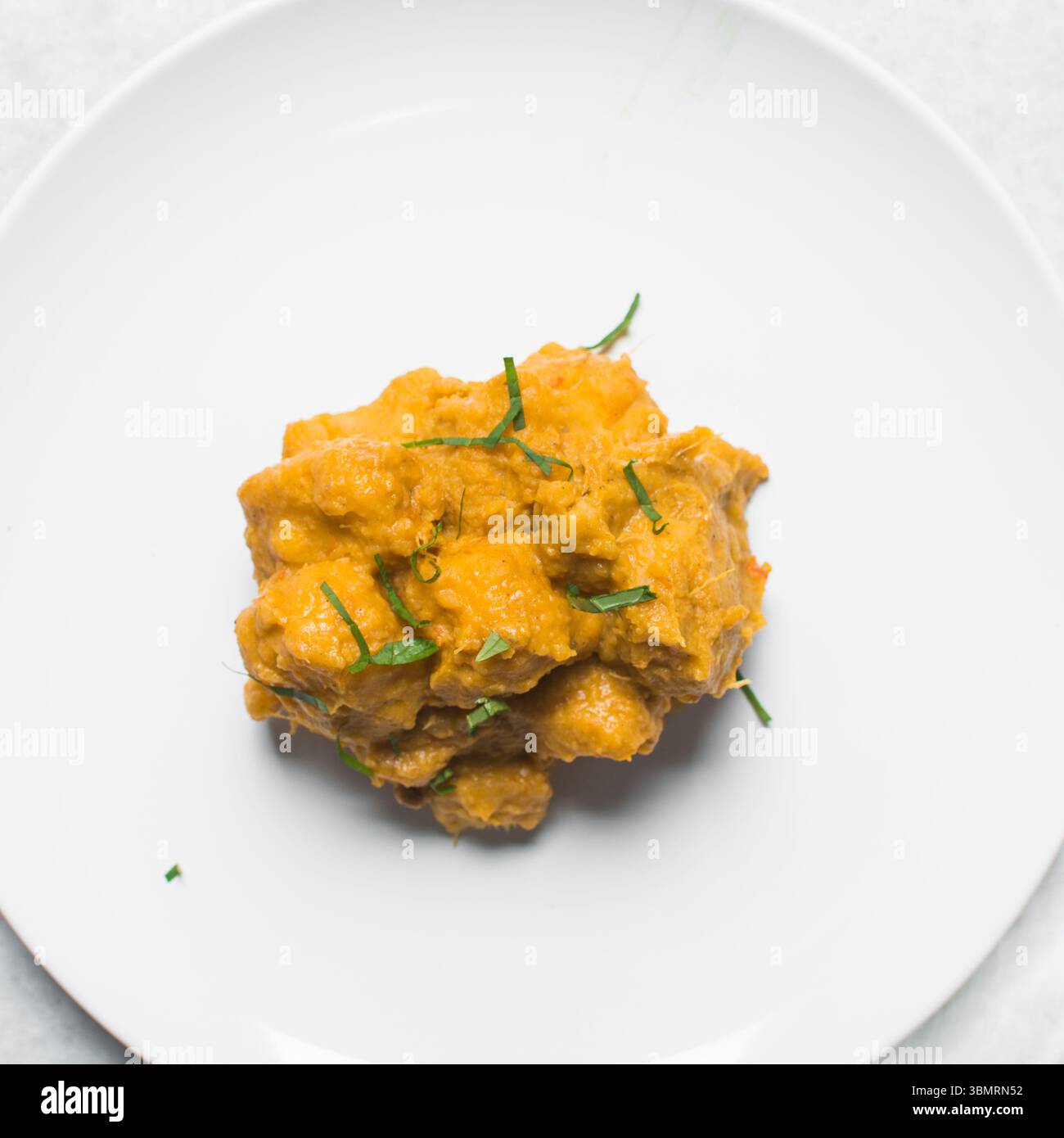 Overhead view of nigerian yam porridge, top view of nigerian asaro on a ...
