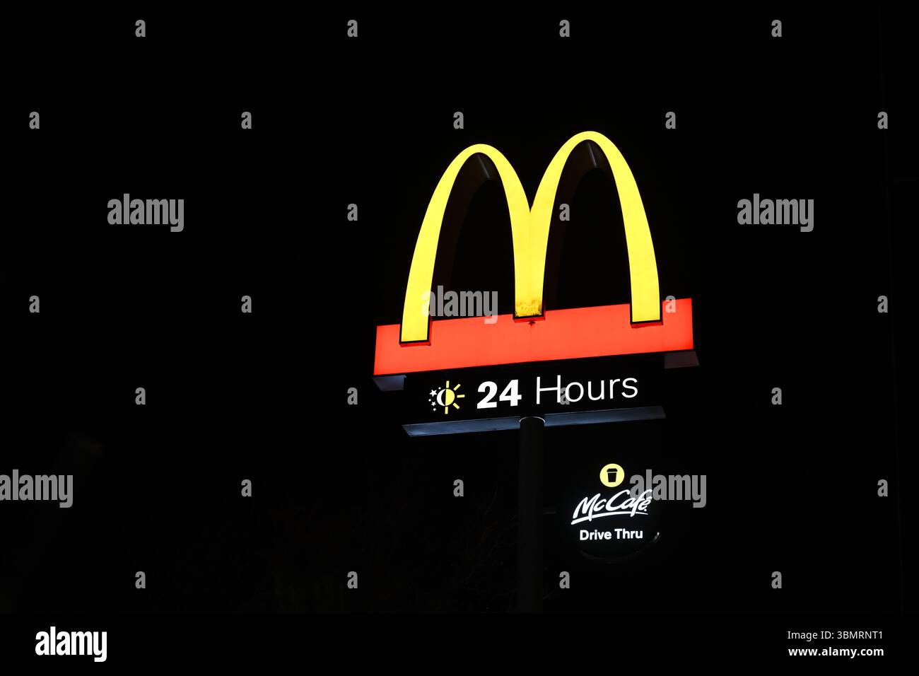 Mcdonalds australia night hi-res stock photography and images - Alamy