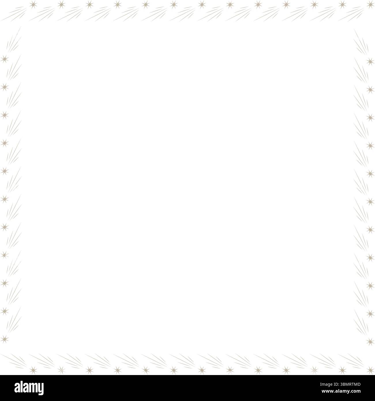 Meteorite and comet frame. Shooting stars template isolated on white ...