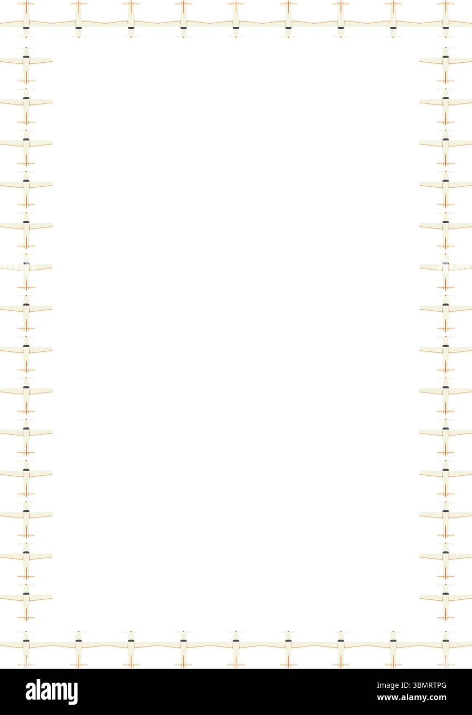 Airplane plane frame. Aeroplane vector simple template empty space for ...