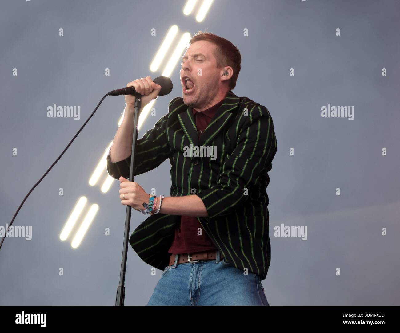 Glastonbury, UK. 28th June, 2025. Ricky Wilson lead singer of the ...