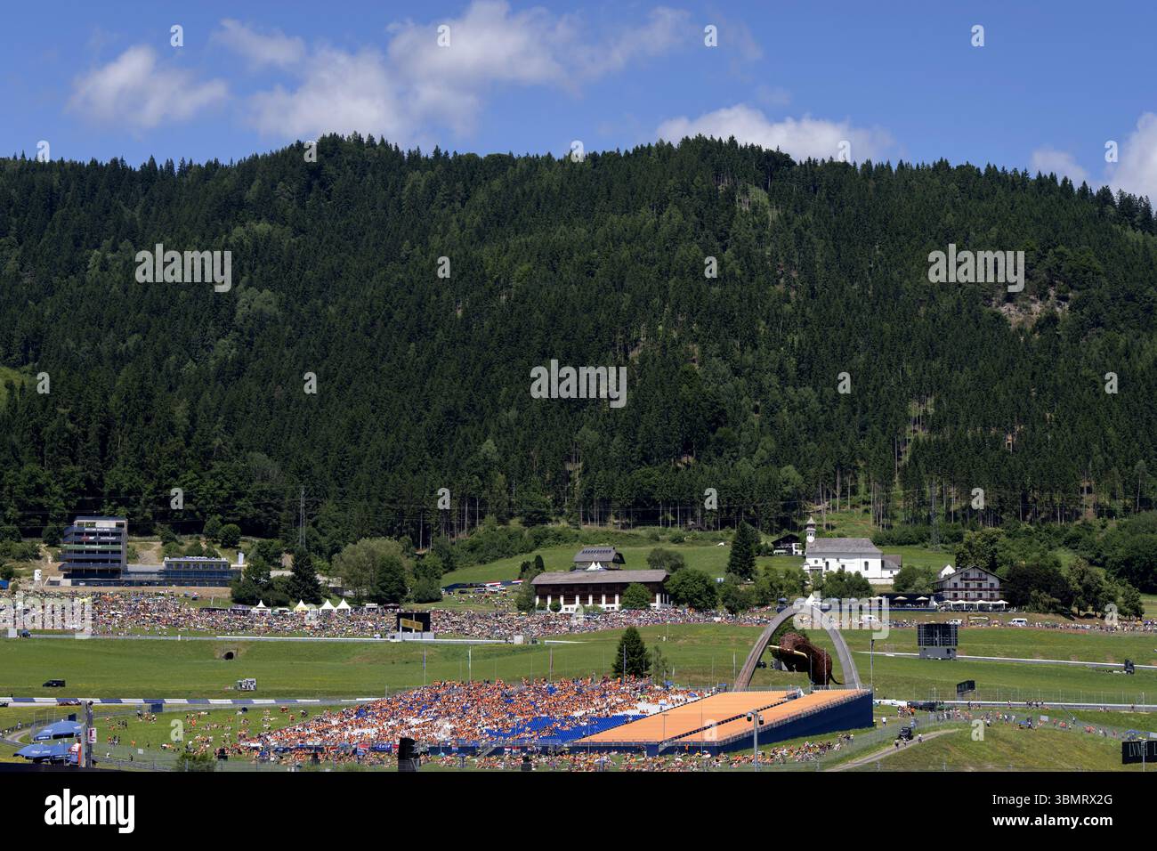 SPIELBERG - Grandstands at the Red Bull Ring race track during the ...