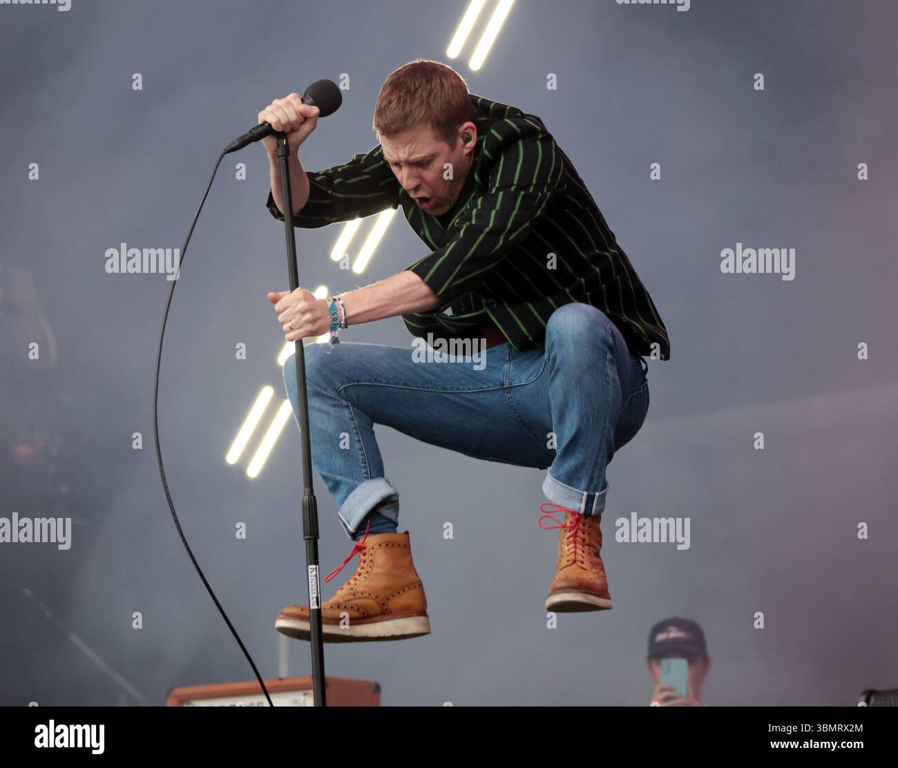 Glastonbury, UK. 28th June, 2025. Ricky Wilson lead singer of the ...