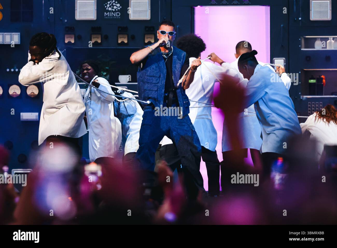 Milan, Italy. 26th June, 2025. Marracash (Fabio Bartolo Rizzo) performs ...