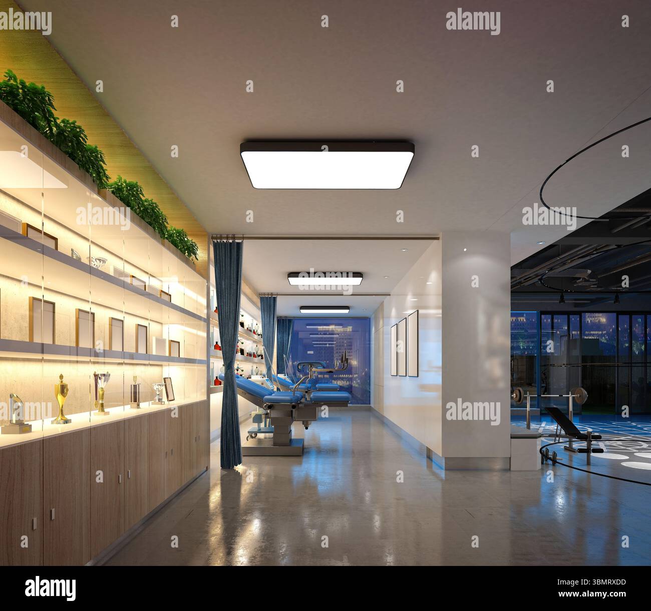Empty yoga fitness gym hi-res stock photography and images - Alamy