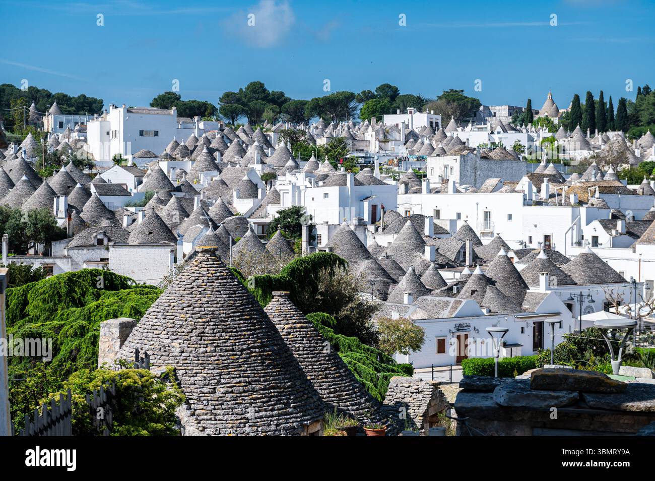 World Heritage UNESCO site, Alberobello village with all its famous ...