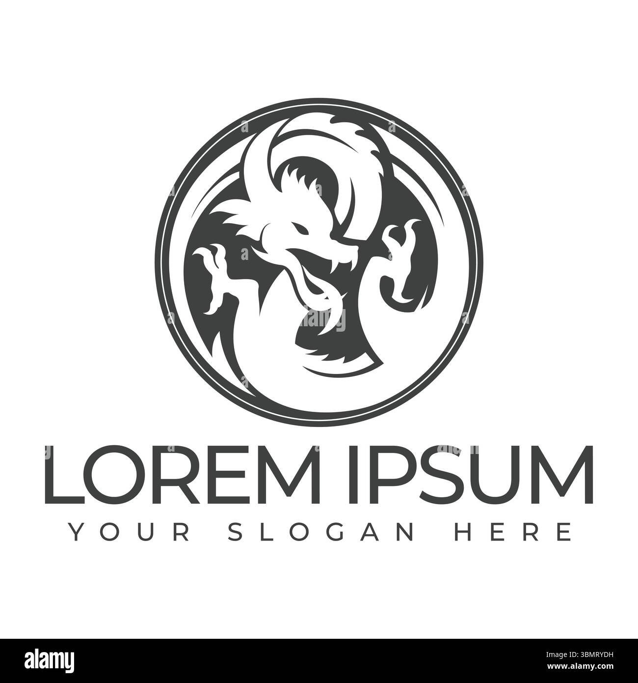 A dragon logo represents strength power and wisdom through a bold ...