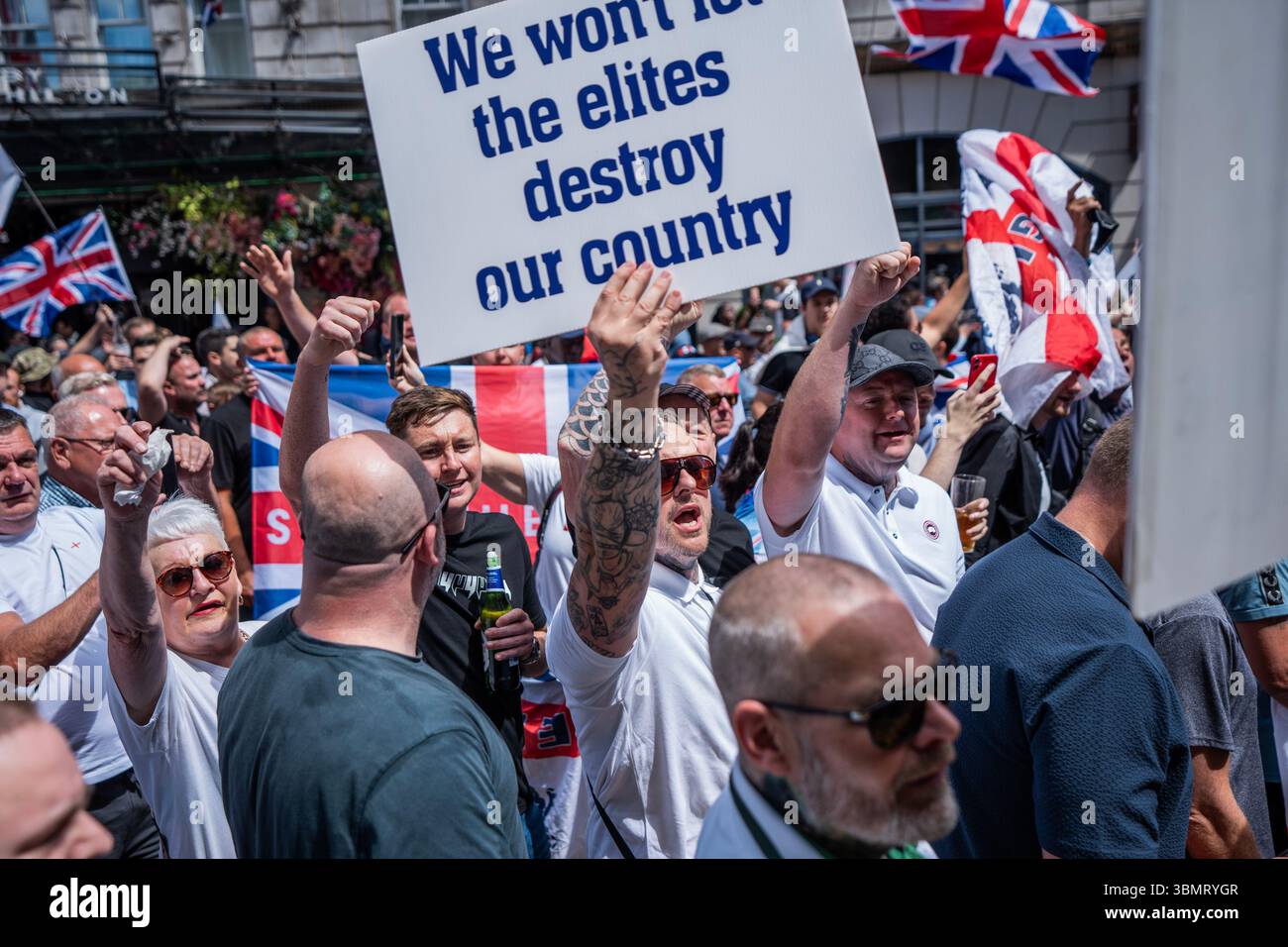 London, England, UK. (28th June 2025) Millwall fans joined with ...