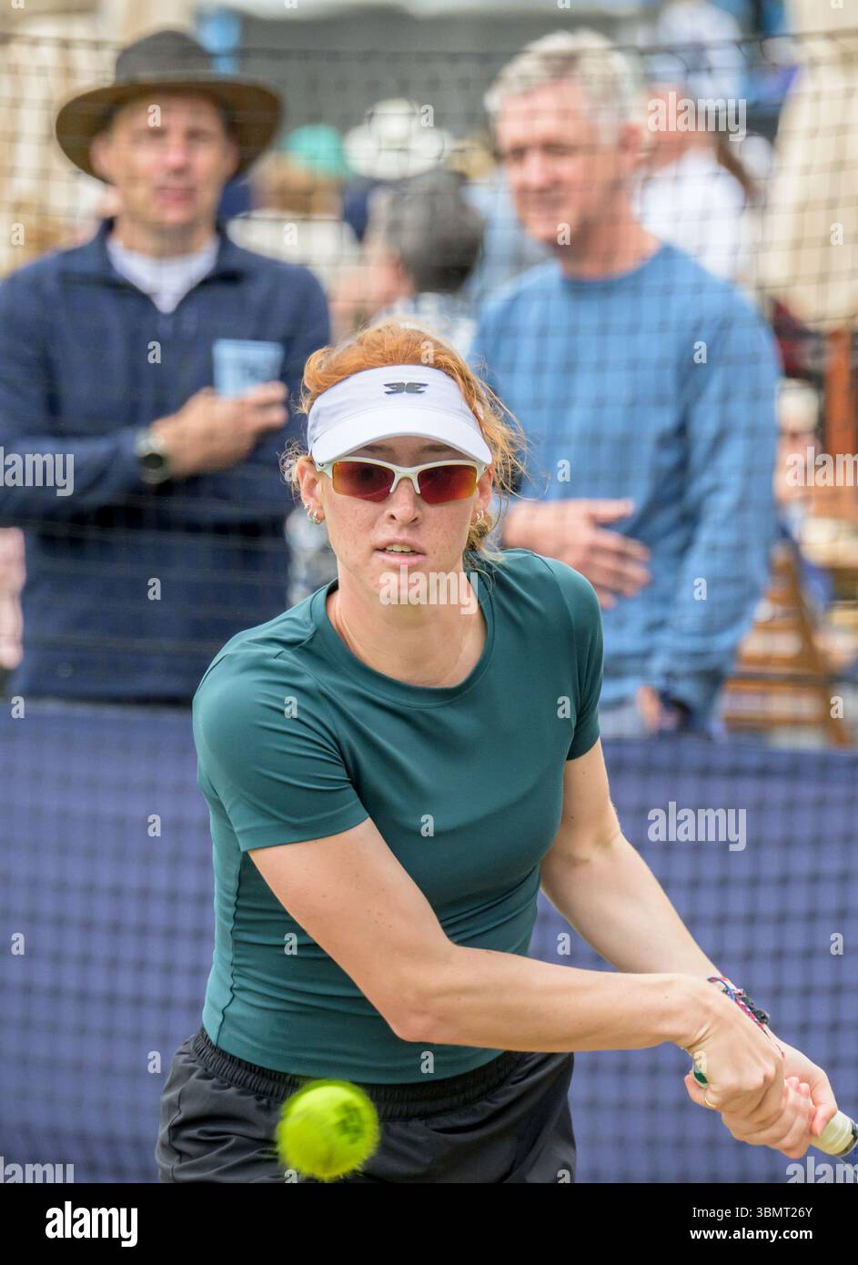 Maya Joint (AUS) on the practice court before playing her semi final in ...