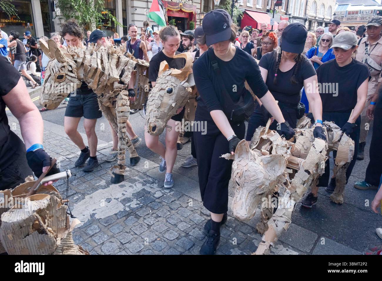 London, UK. 27 June 2025. The Herds, a public art and climate action ...