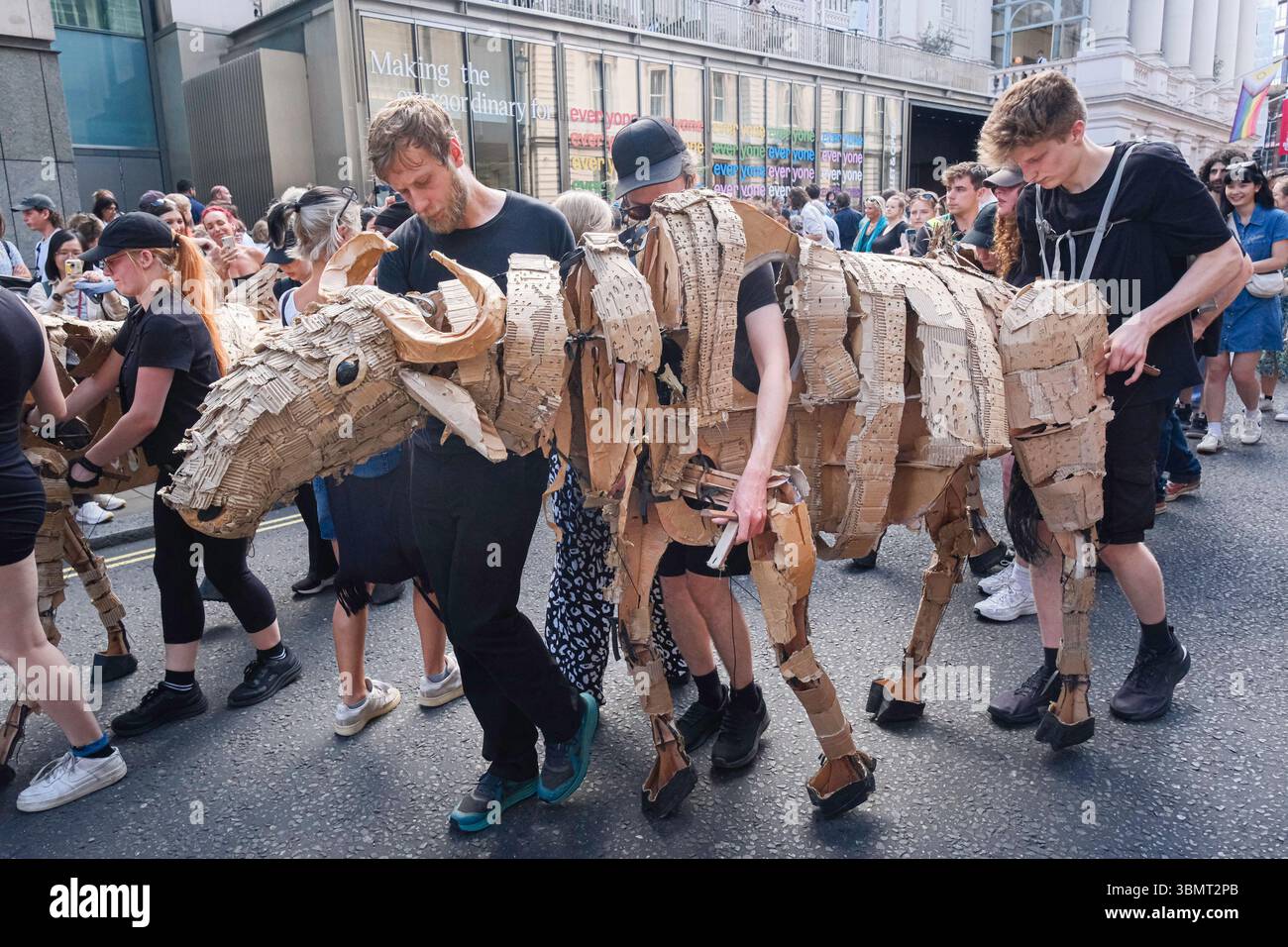 London, UK. 27 June 2025. The Herds, a public art and climate action ...