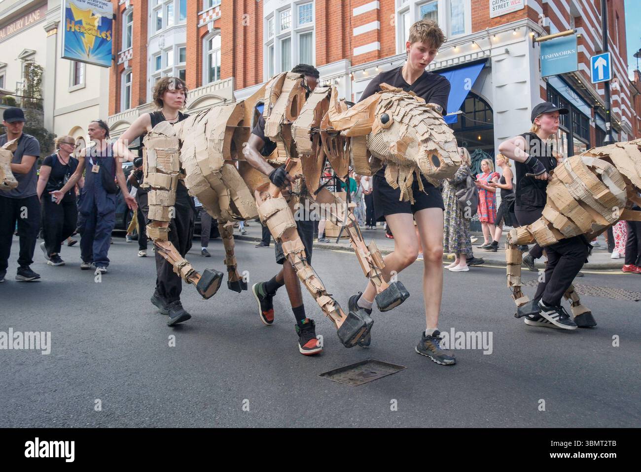 London, UK. 27 June 2025. The Herds, a public art and climate action ...