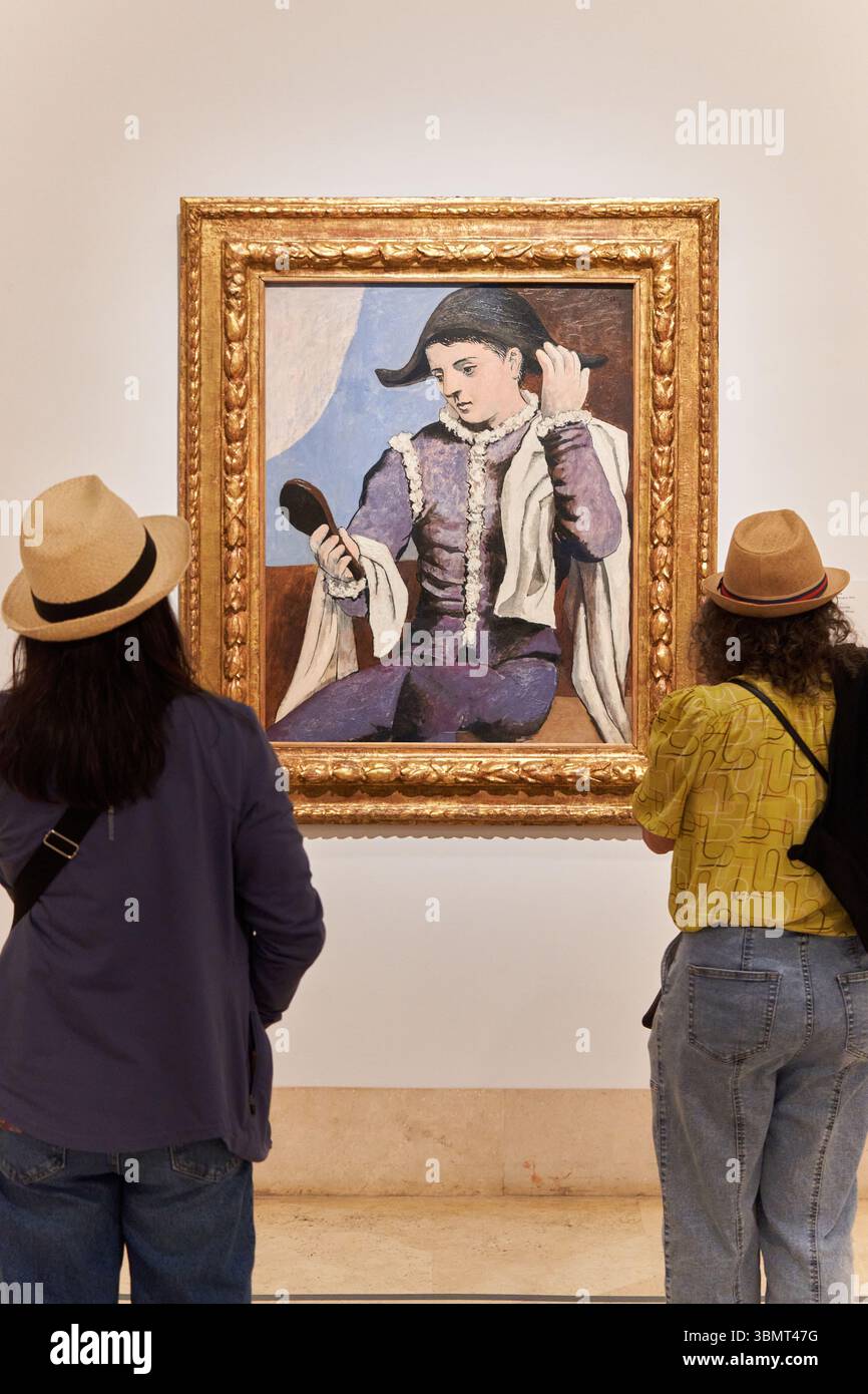 Harlequin with a Mirror, 1923, Pablo Picasso (Málaga, 1881-Mougins ...