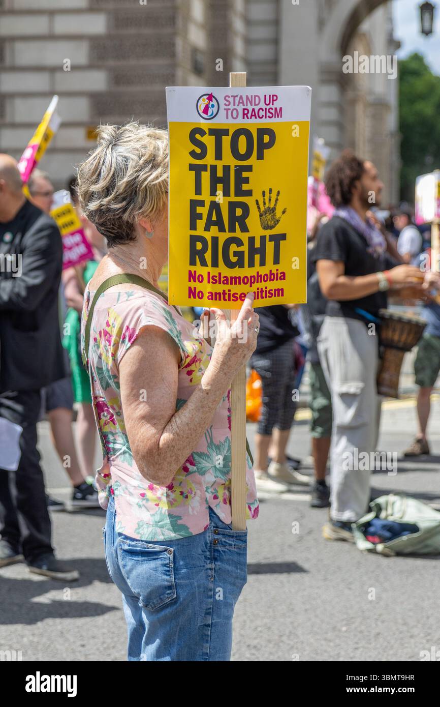 A counter protest was organised by Stand Up to Racism against Tommy ...