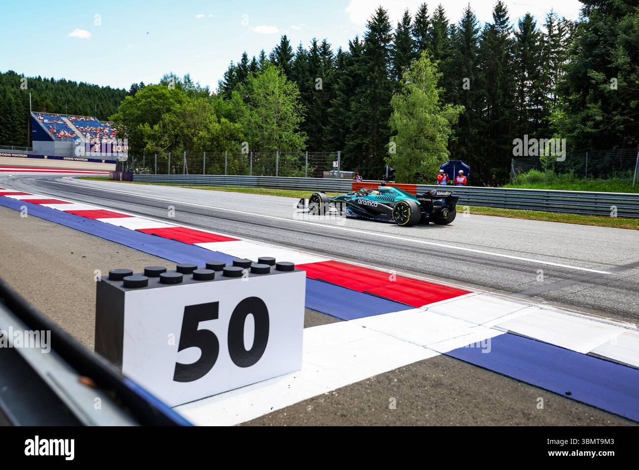 Lego brick brake marker board on the track 14 ALONSO Fernando (spa ...