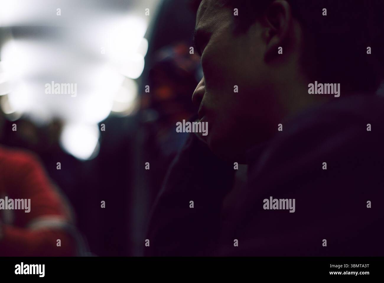 Chinese Night Train Passenger in Silent Dim Carriage Stock Photo - Alamy