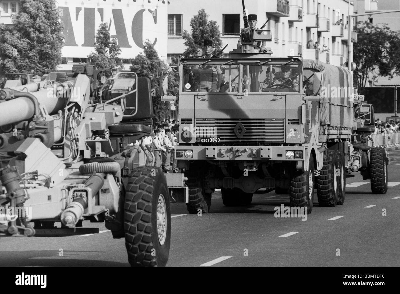Military defile for French National feast celebration, Lyon, France ...
