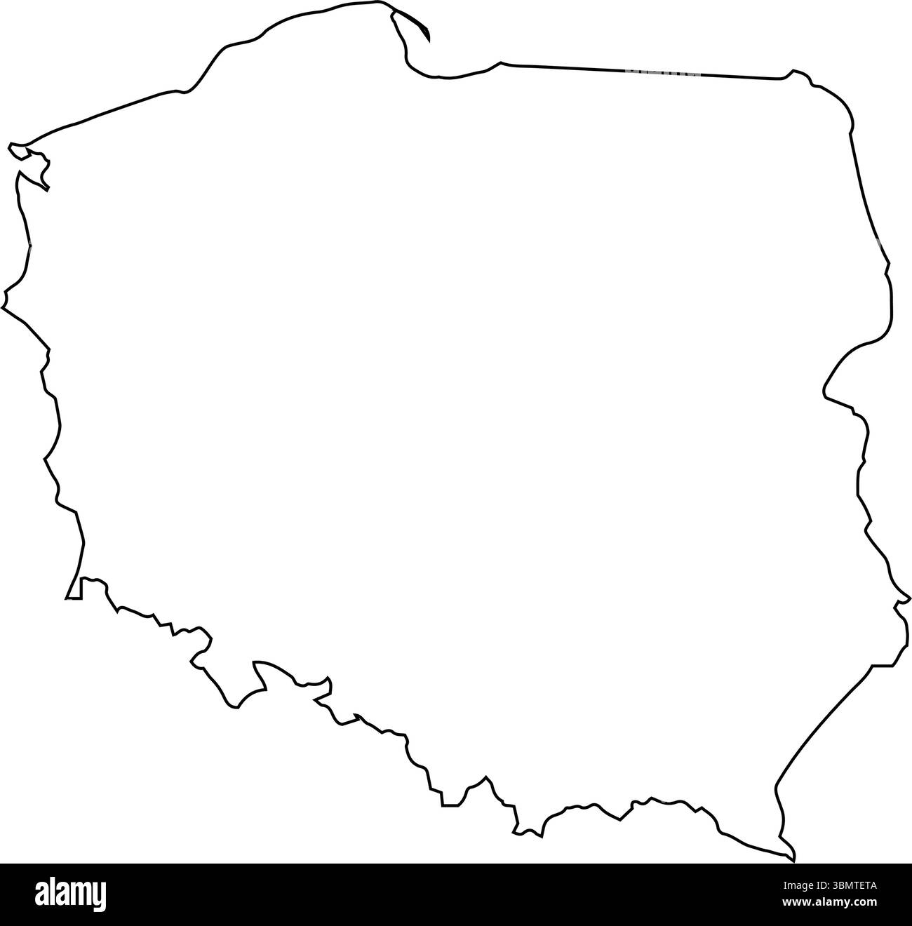vector map of Poland isolated on a transparent background, Detailed map ...