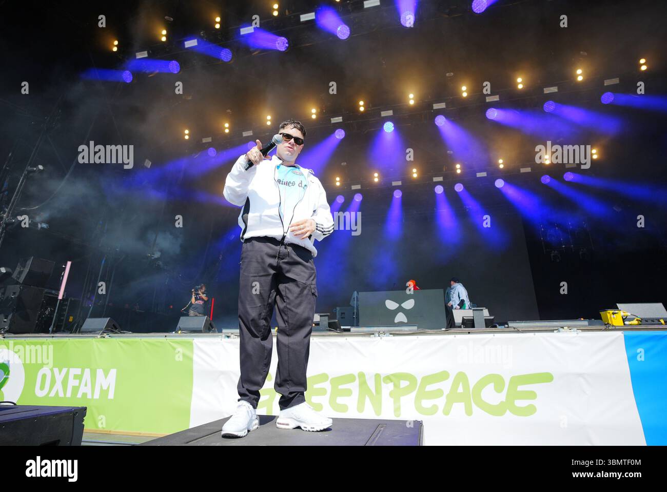 Moglai Bap of Kneecap performing on the West Holts Stage during the ...