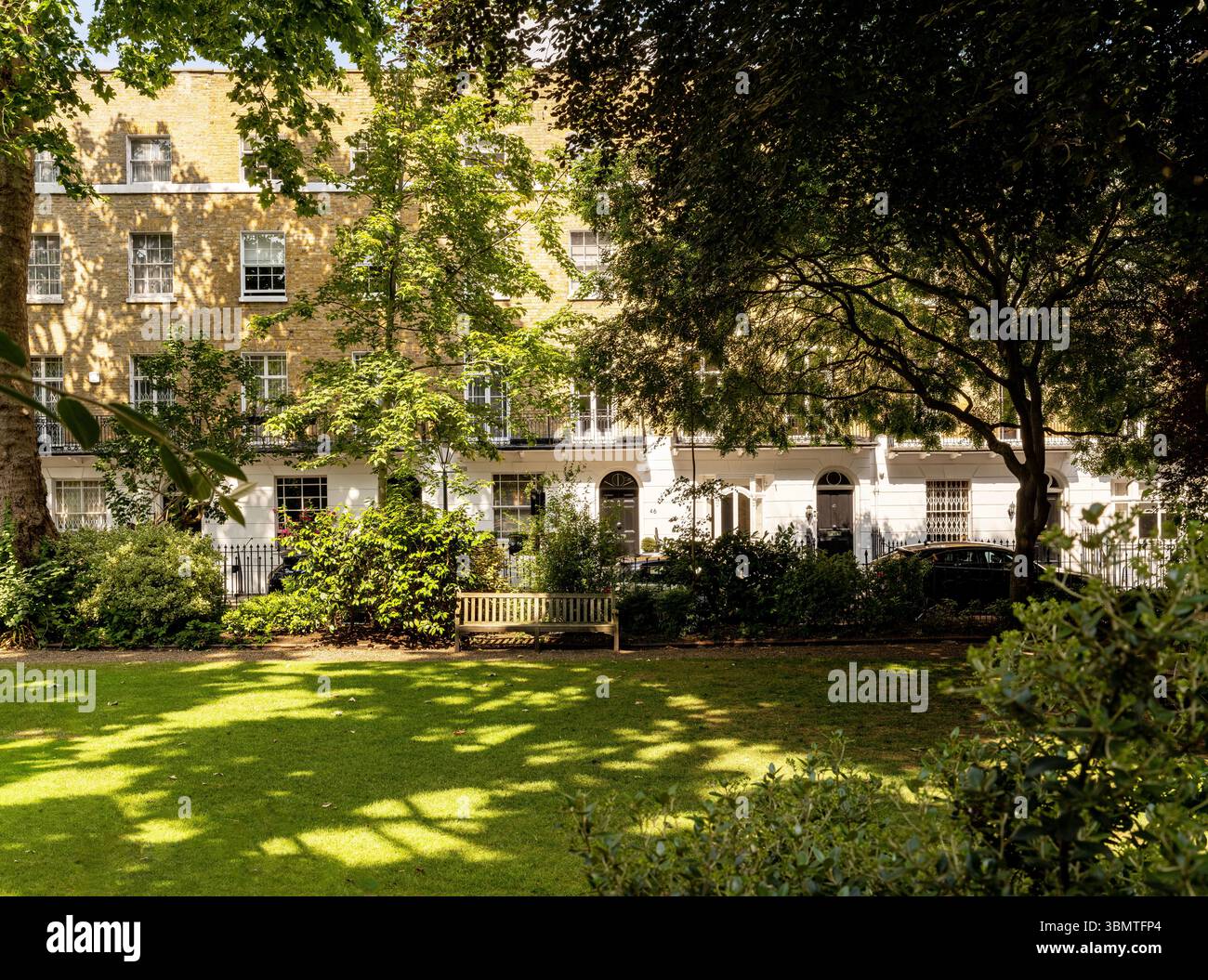 Brompton Square garden, a locked communal garden in Brompton, London ...