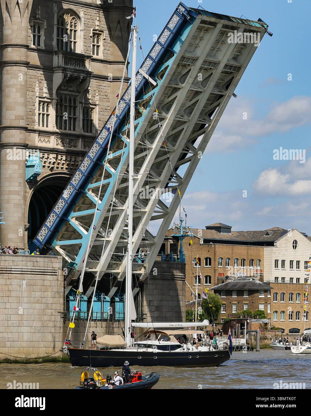 London, UK. 28th June, 2025. Classic and modern vessels, including the ...