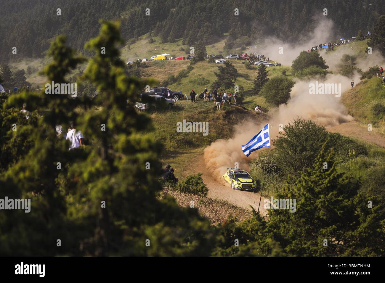 36 Pablo SARRAZIN, Geoffrey COMBE, Citroen C3 Rally2, action during the ...