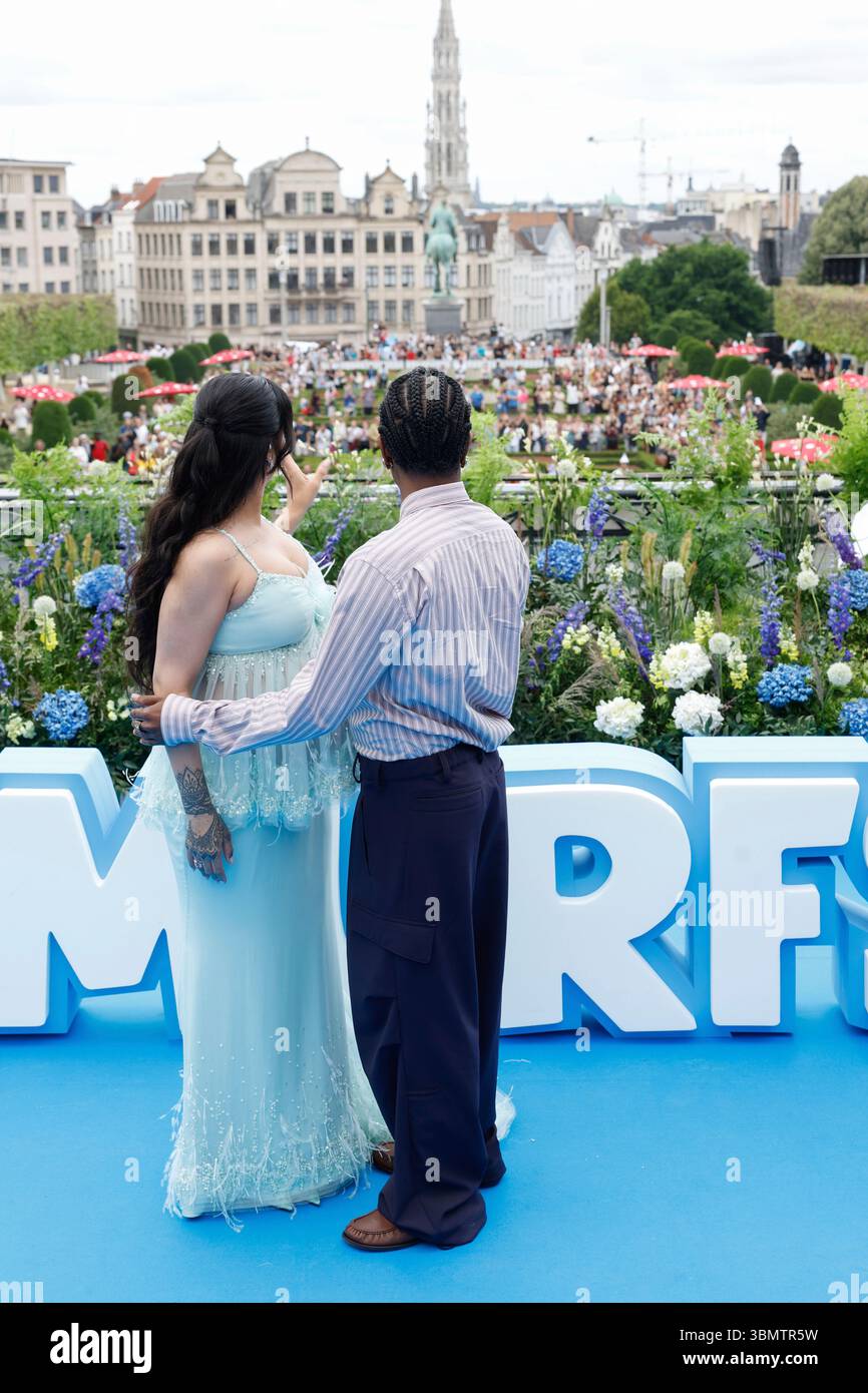 Rihanna, left, and A$AP Rocky pose for photographers at the world ...