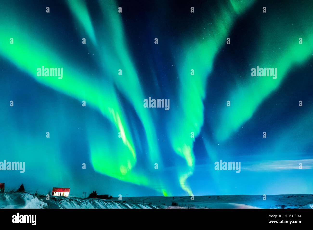 The Frozen Landscape Of Iceland Stock Photo - Alamy