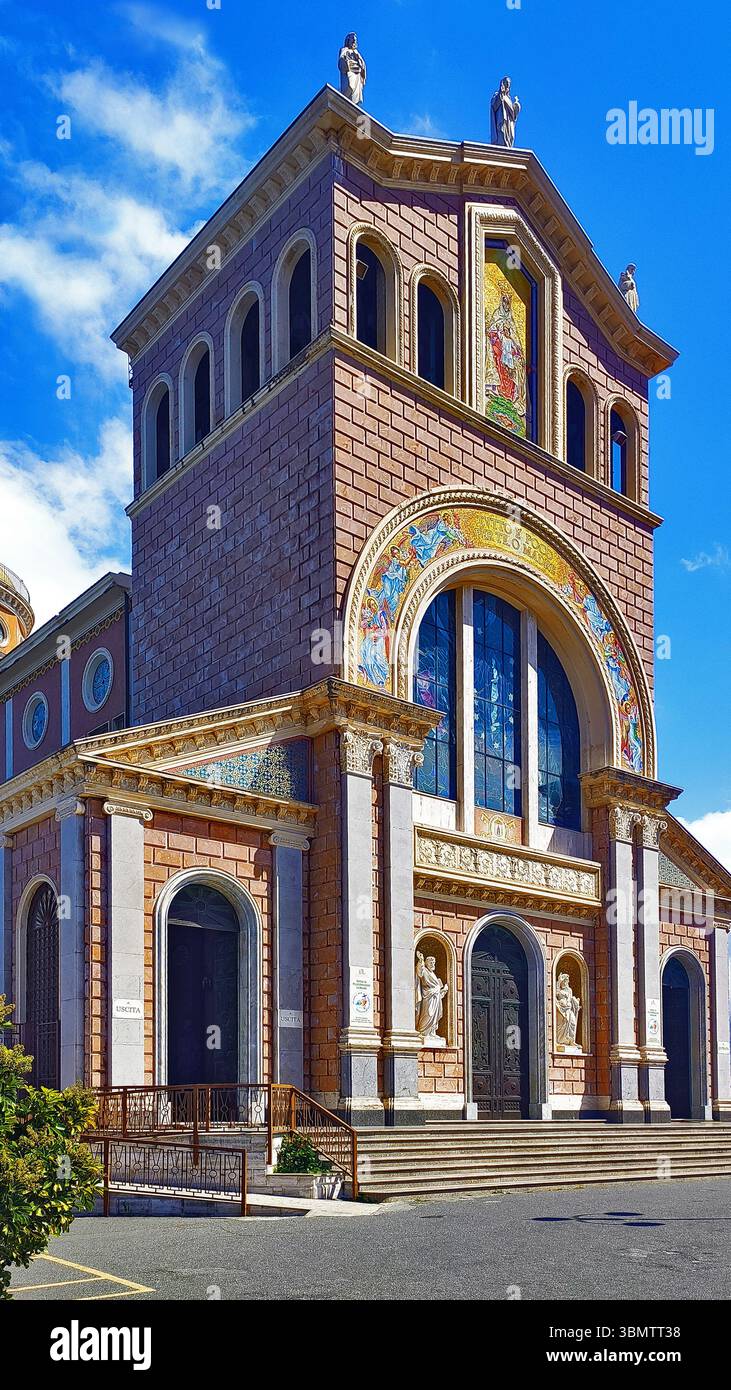 The Basilica Santuario di Maria Santissima del Tindari or sanctuary of ...