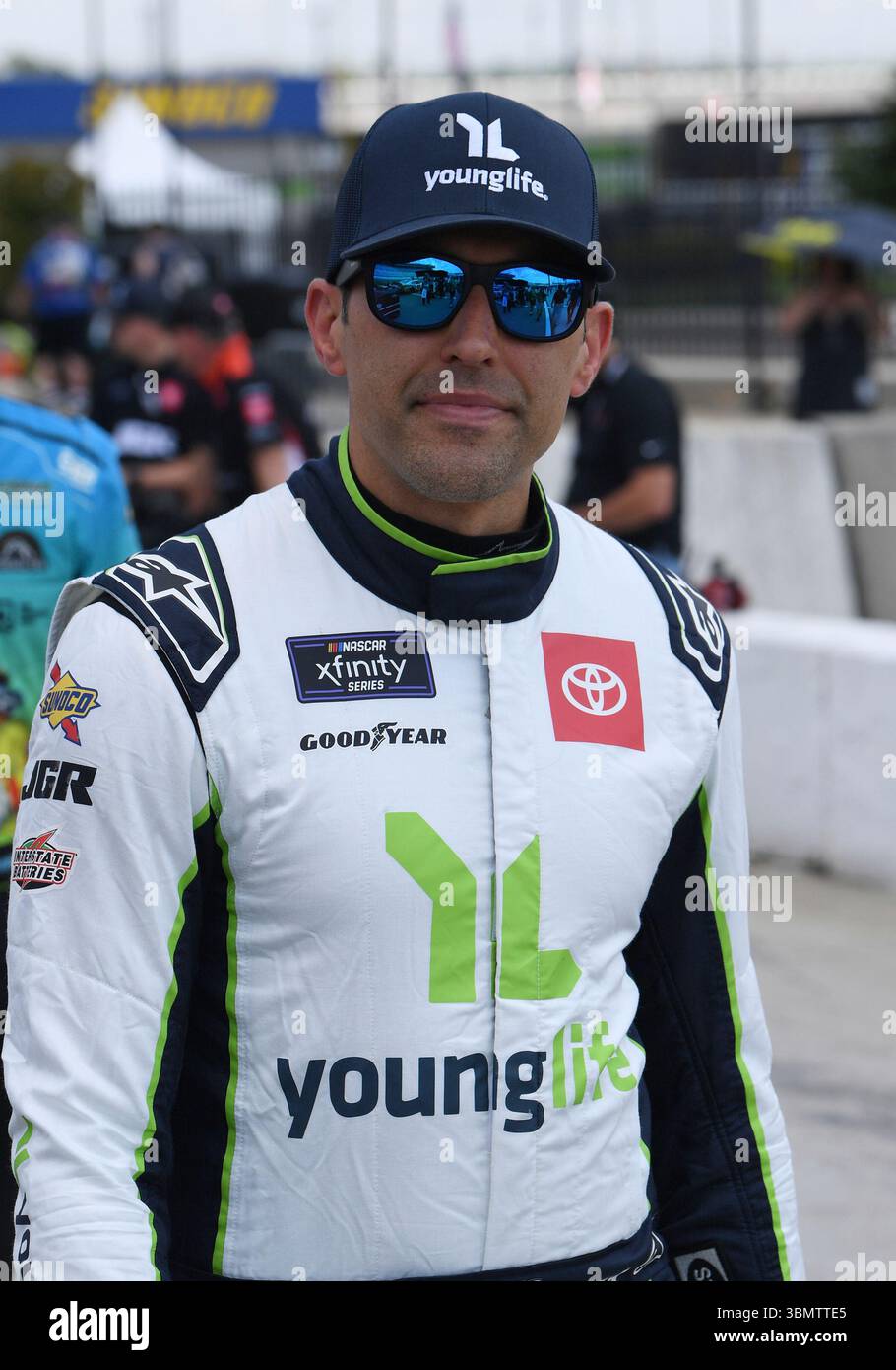 ATLANTA, GA - JUNE 27: Aric Almirola (#19 Joe Gibbs Racing Young Life ...