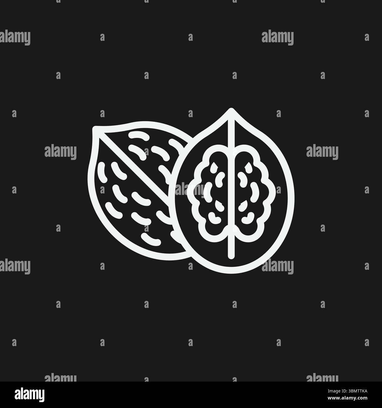 Walnut desserts Stock Vector Images - Alamy