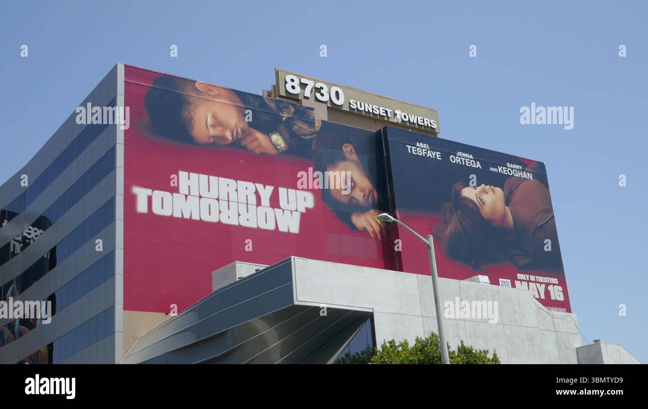 Los Angeles, California, USA 25h June 2025 Hurry Up Tomorrow Billboard ...