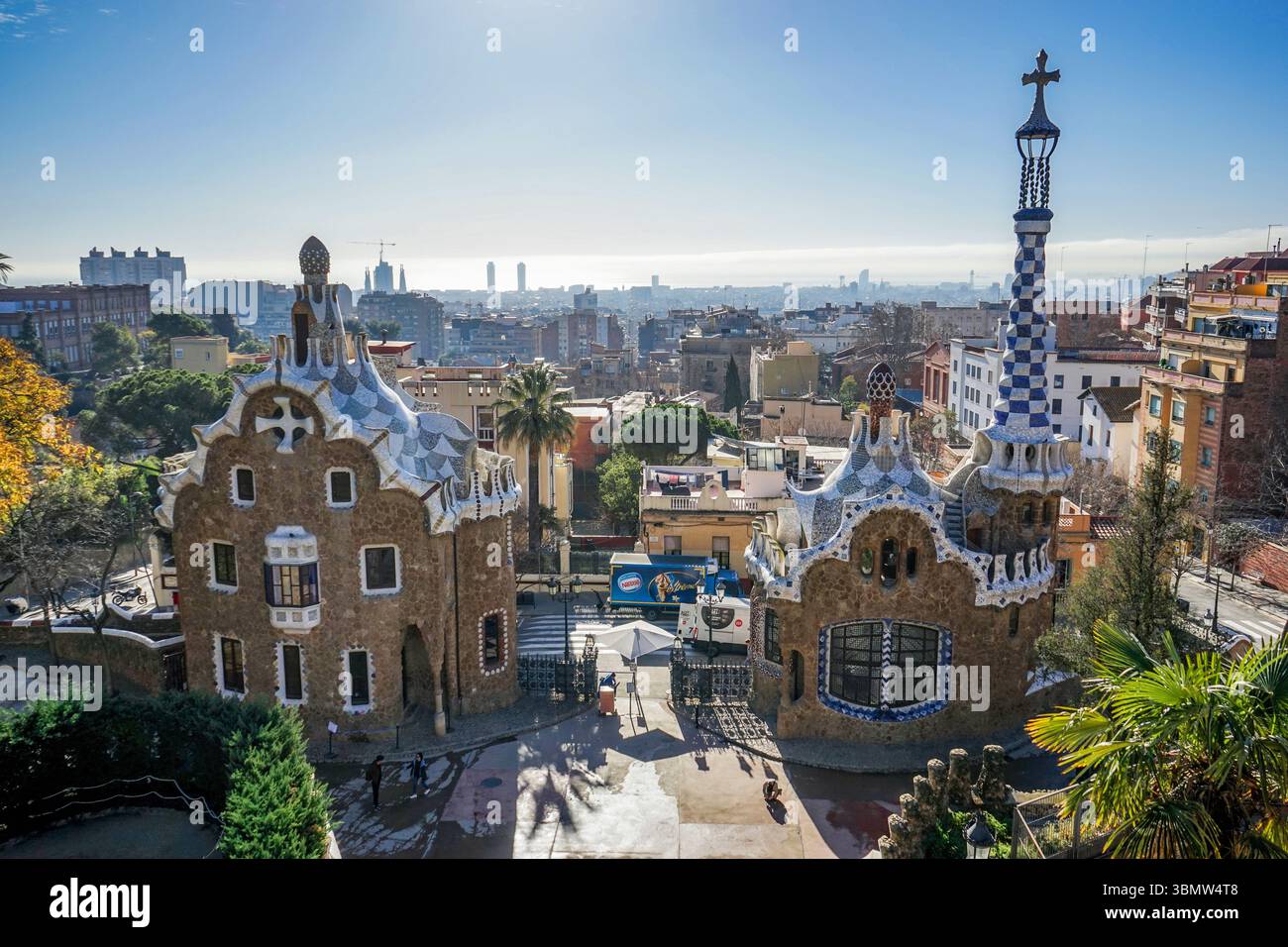 Vibrant view park güell hi-res stock photography and images - Alamy