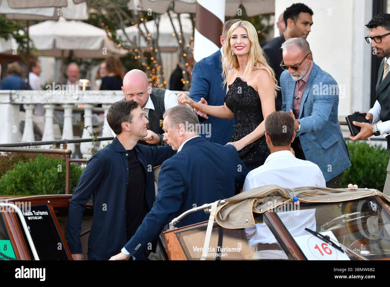 Ivanka Trump, right, and Jared Kushner, left, leave a hotel during ...