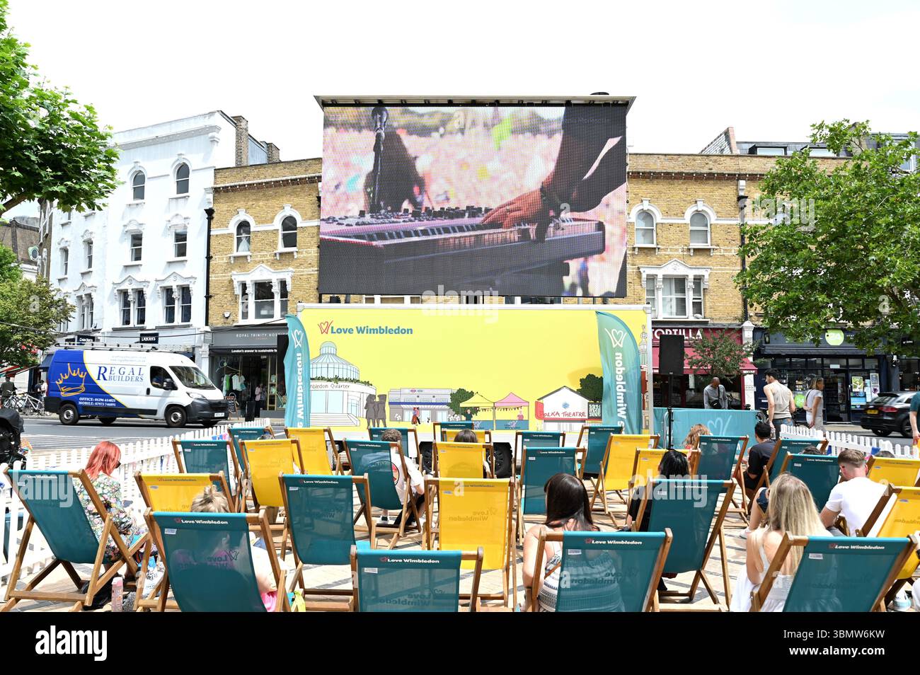 Wimbledon town is decked out in vibrant, tennis-themed decorations for ...