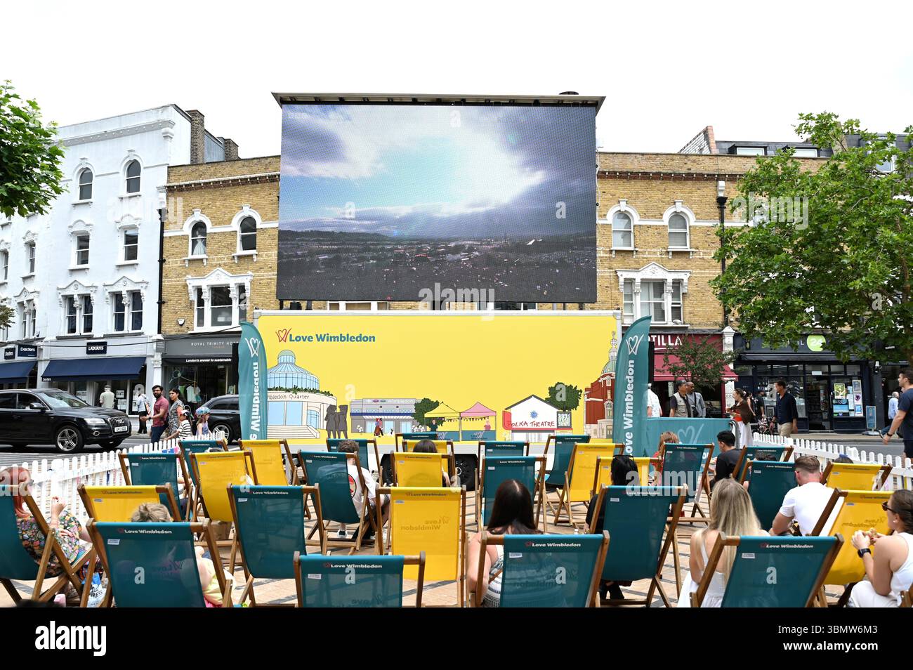 Wimbledon town is decked out in vibrant, tennis-themed decorations for ...