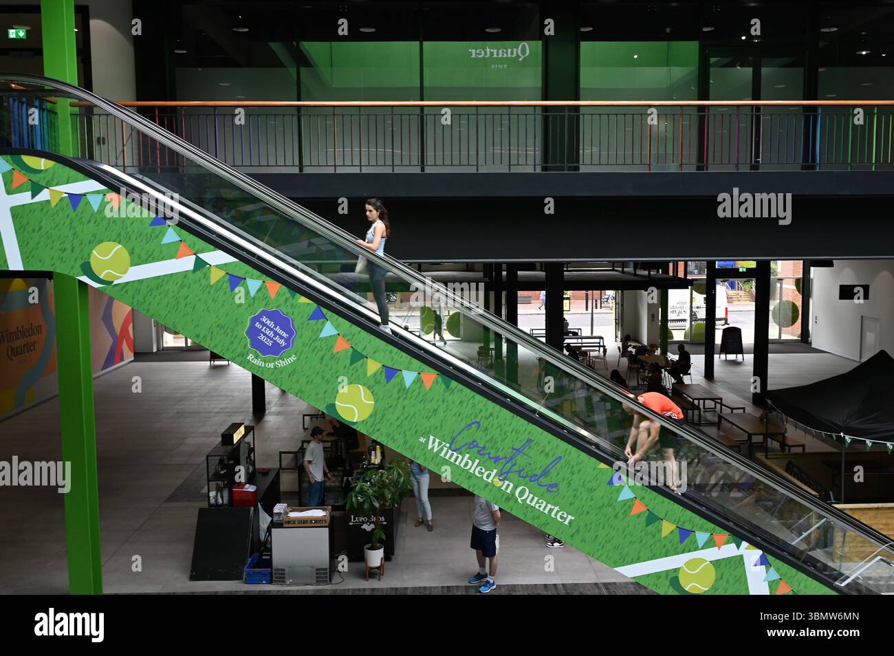Wimbledon town is decked out in vibrant, tennis-themed decorations for ...