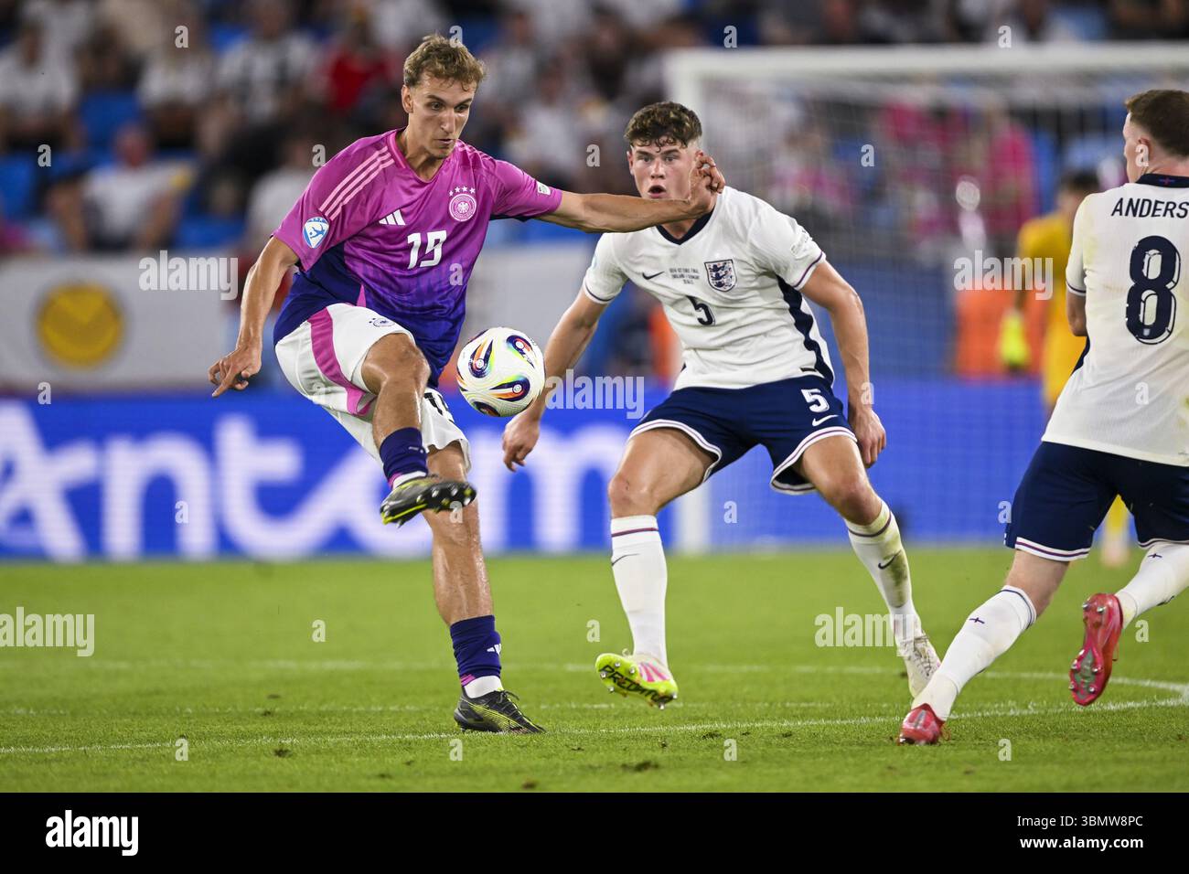 BRATISLAVA - Nelson Weiper of Germany U21, Charlie Cresswell of England ...