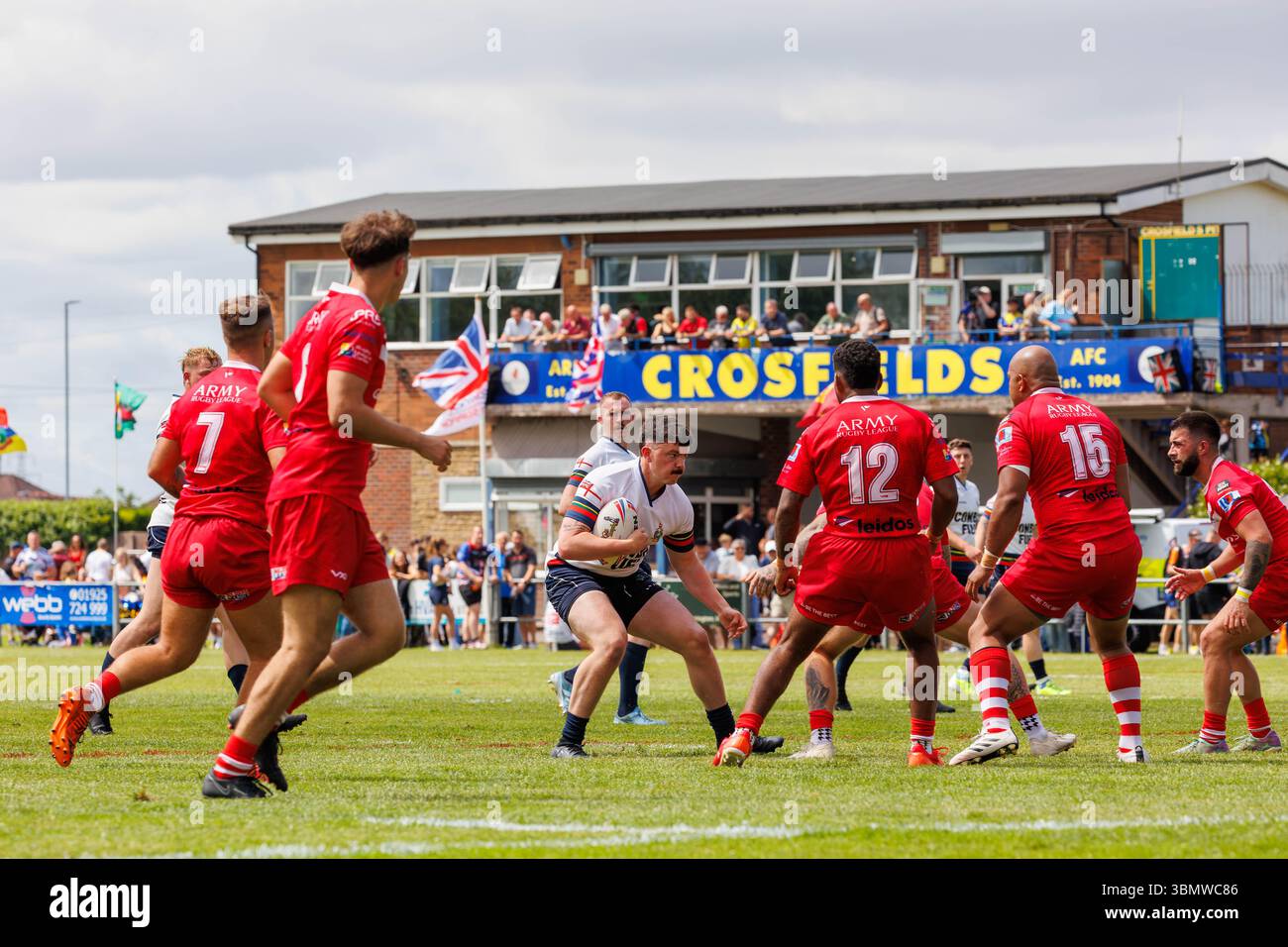Warrington, UK, 28 June 2025 – Crosfields Rugby Amateur Rugby League ...