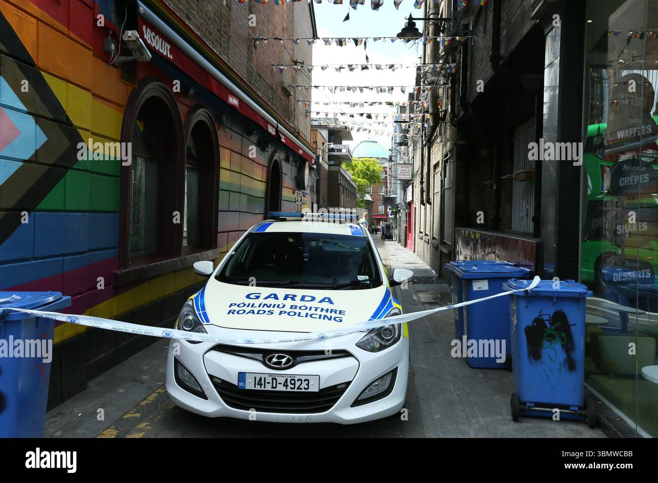 Dublin, Ireland - 18th June 2025 - lmage of a Garda Car and crime scene ...